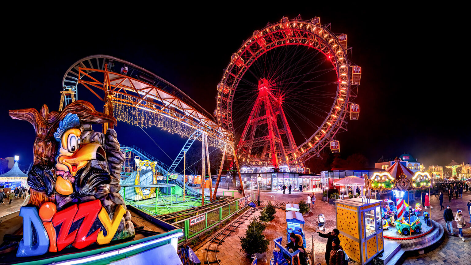 Winterstimmung im Wurstelprater ⋆ Prater.at